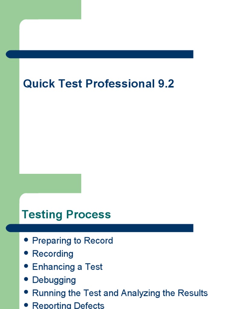 Quick Test Professional 9.2 | PDF | Regular Expression | Parameter ...