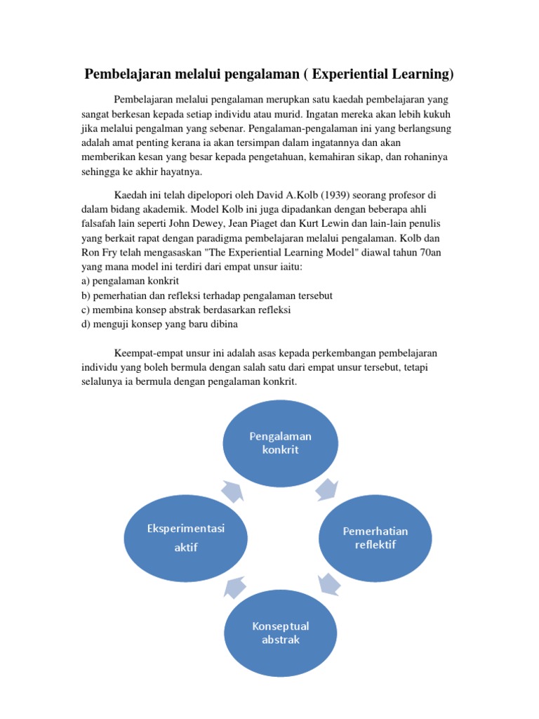 Experiential Learning | PDF