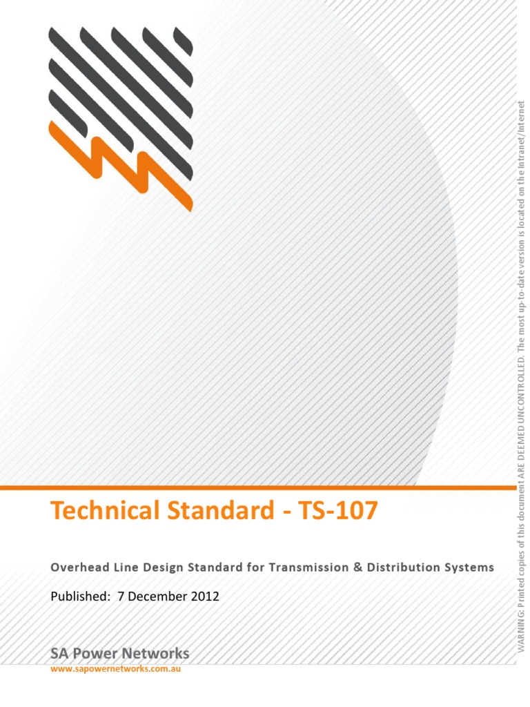 Overhead Line Design Standard Transmission Distribution System | PDF ...