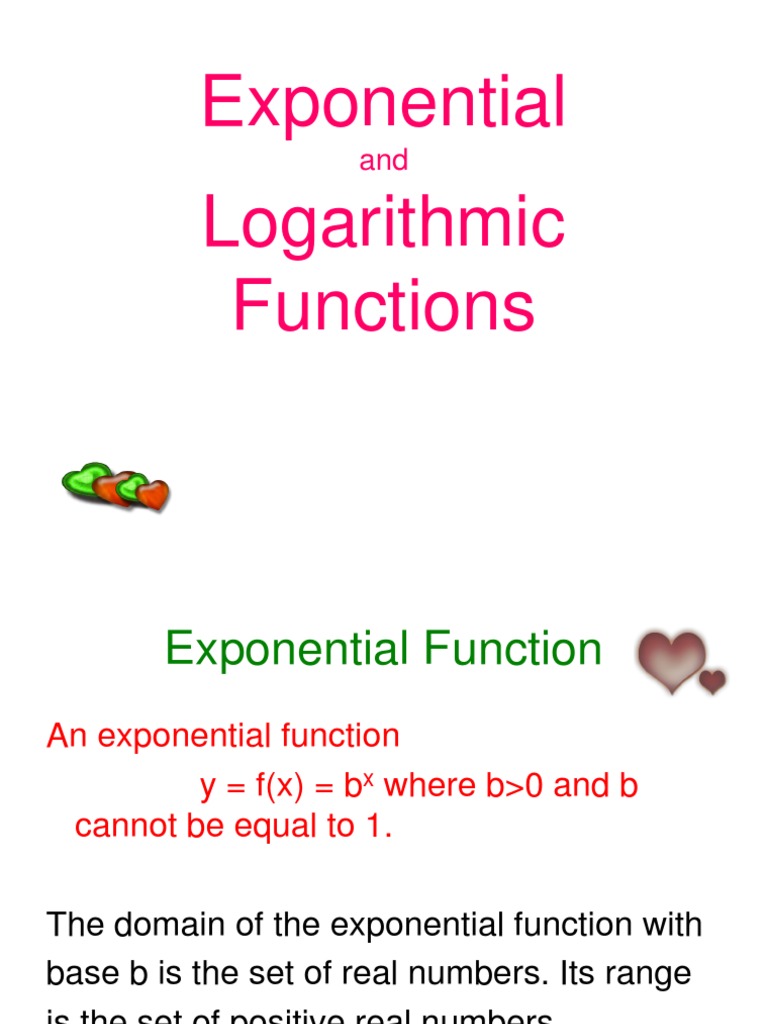 Exponential and Log | PDF | Exponentiation | Interest