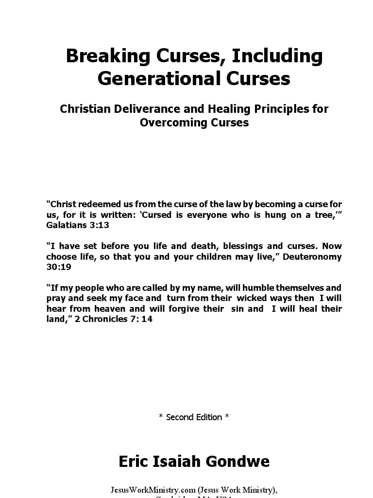 Breaking Curses Including Generational Curses - Eric Gondwe | PDF ...