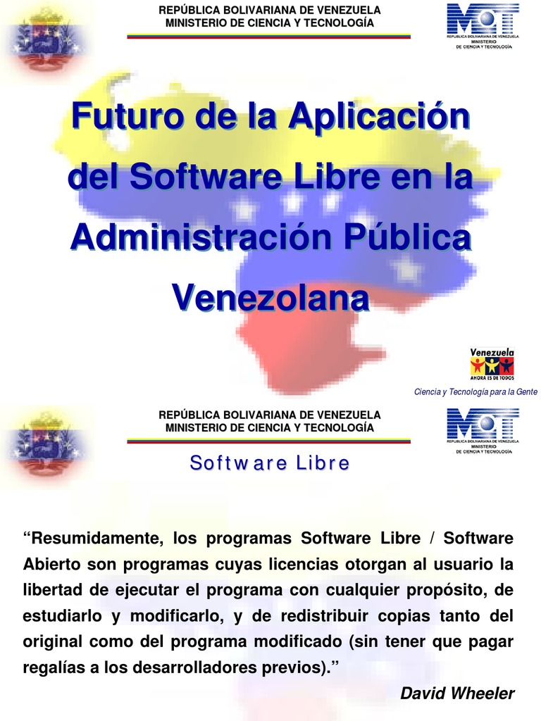 Aplicacion en Venezuela Soft Libre | PDF | Software libre | Software