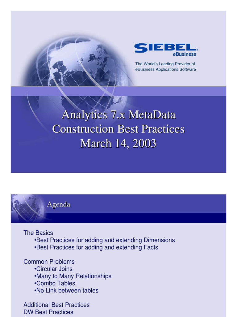 Analytics Best Practices Pdf Data Warehouse Table Database