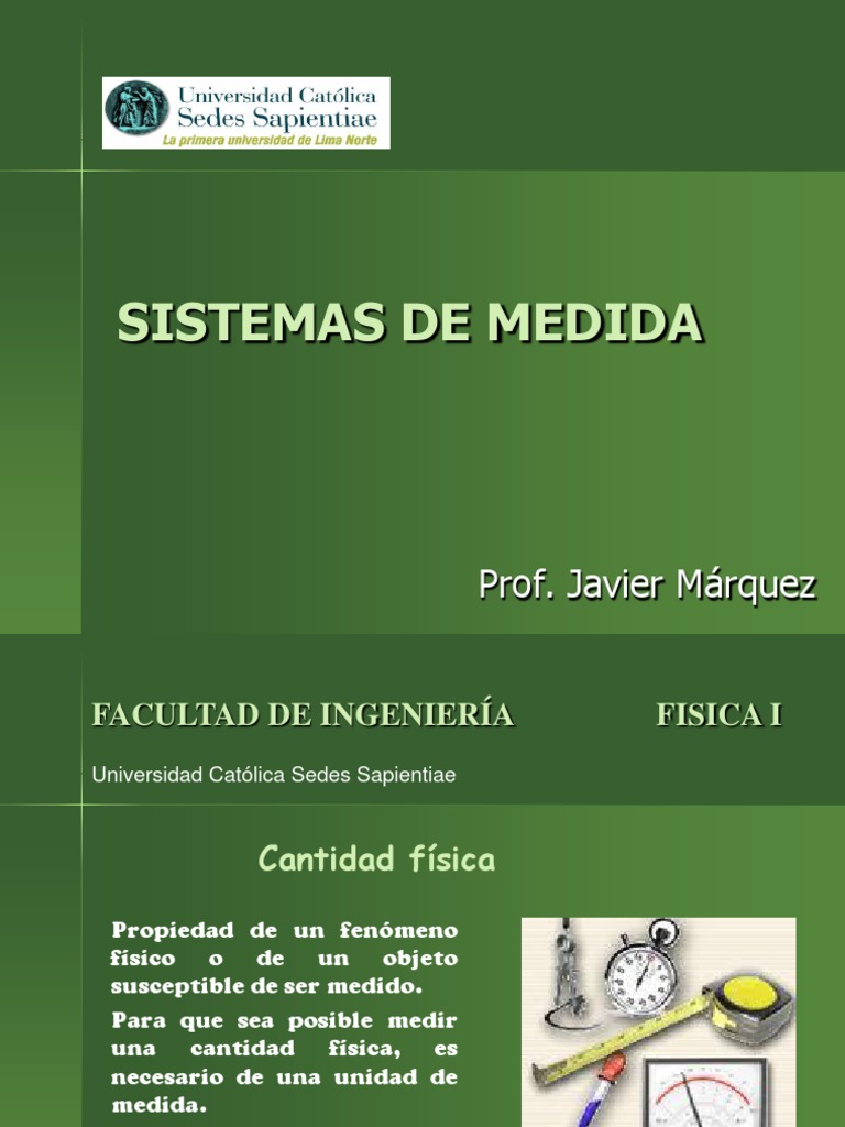 Sistemas de Medida | PDF | Unidades de medida | Medición