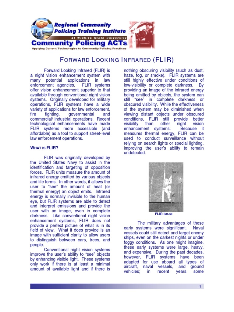 Flir-Cops Act Flir | PDF | Infrared | Police