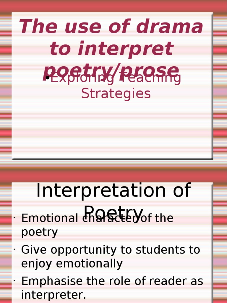 Drama Teaching Strategies | PDF