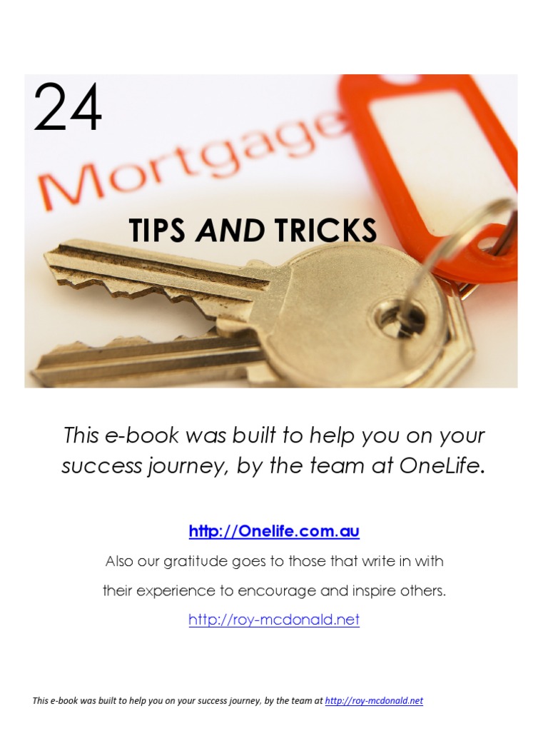 24 Mortgage Tips and Tricks | PDF