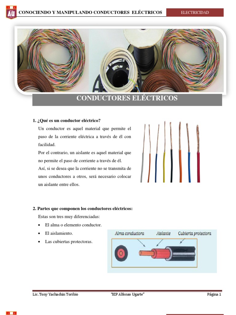 Conociendo Y Manipulando Conductores Eléctricos