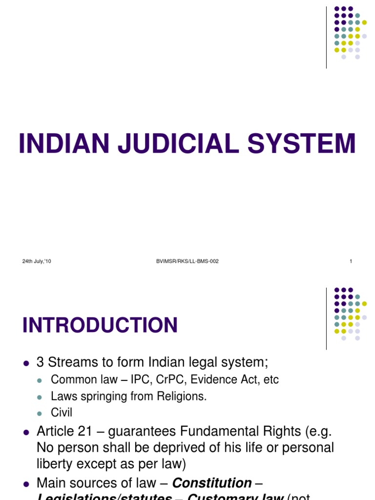 Indian Judicial System | PDF | Judiciaries | Supreme Courts
