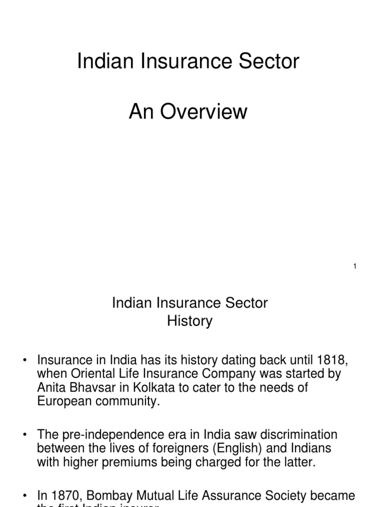Indian Insurance Sector | PDF | Insurance | Risk