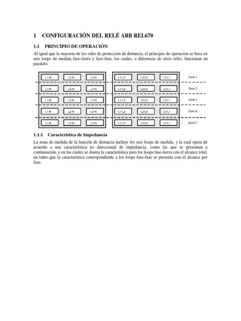 Manual de Configuración Relé ABB REL670 | PDF | Impedancia eléctrica | Relé