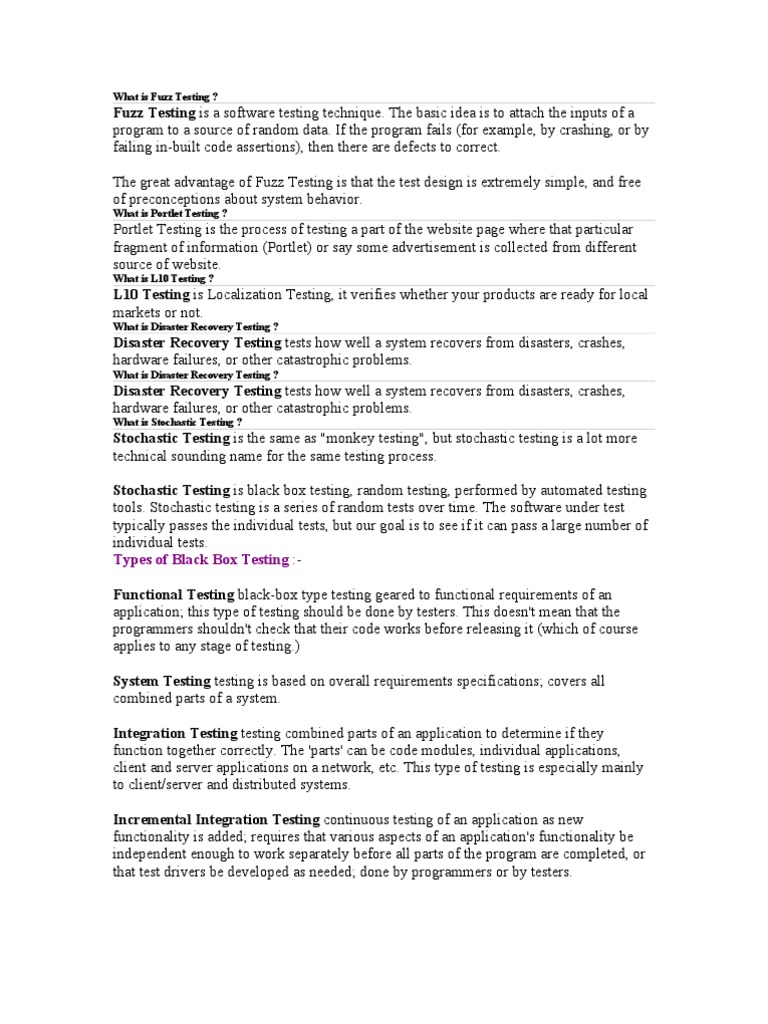 What Is Fuzz Testing | PDF | Software Testing | Quality Assurance