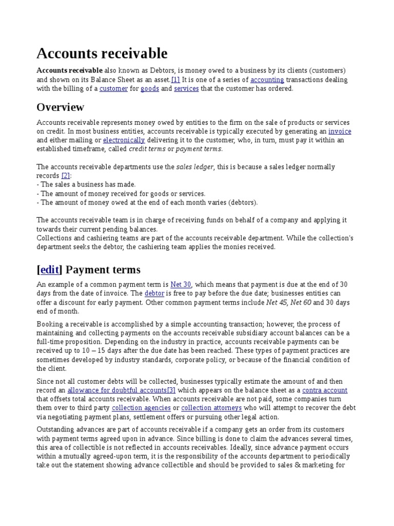 AR Accounts Receivable | PDF | Debits And Credits | Balance Sheet
