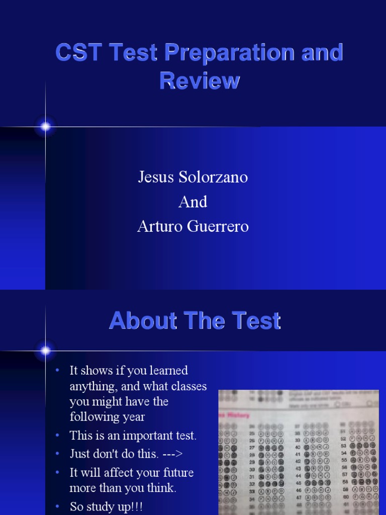 CST Test Prep Tips and Strategies | PDF