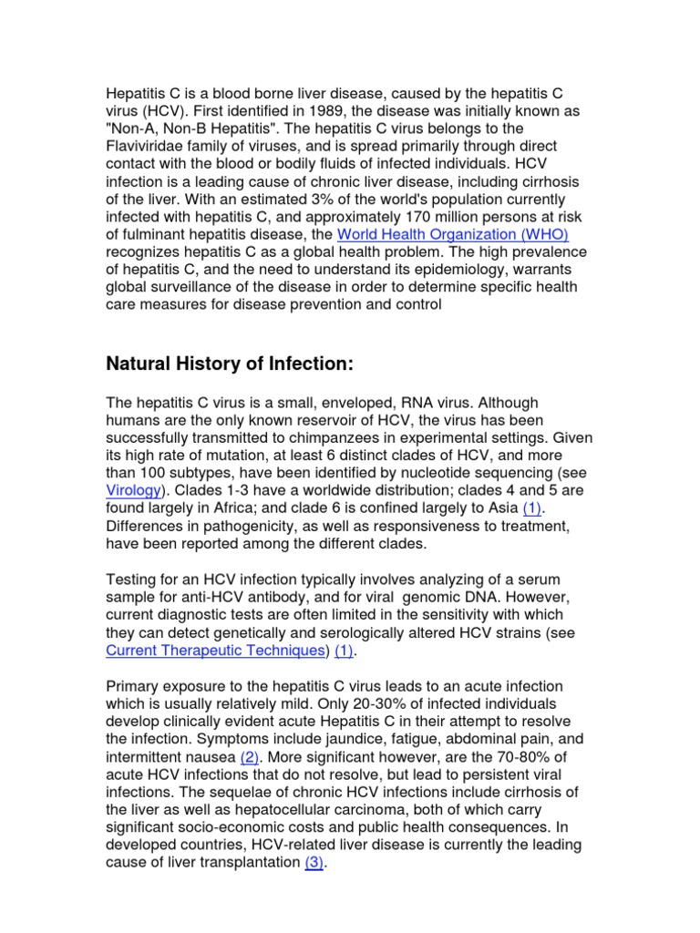 Understanding Hepatitis C Infection | PDF | Hepatitis C | Hepatitis C Virus