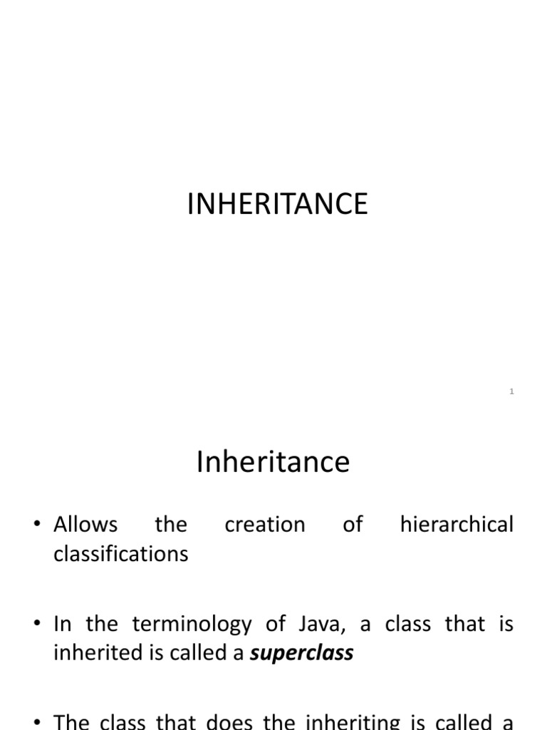 6 Inheritance Pdf Method Computer Programming Inheritance Object Oriented Programming