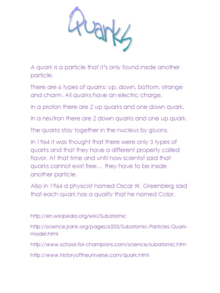 Quarks | PDF | Social Science