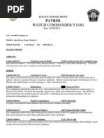 Police Blotter Template | PDF