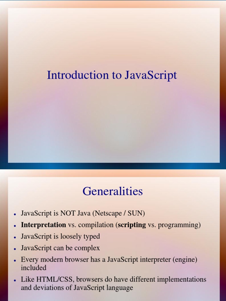 01 Introductiontojavascript Pdf Boolean Data Type Array Data Type 4497