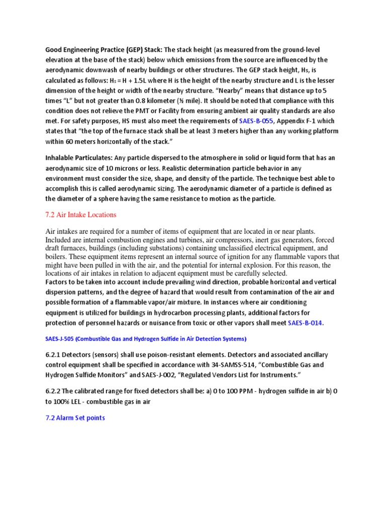 GEP Stack Height Rule Explained | PDF | Hvac | Ventilation (Architecture)