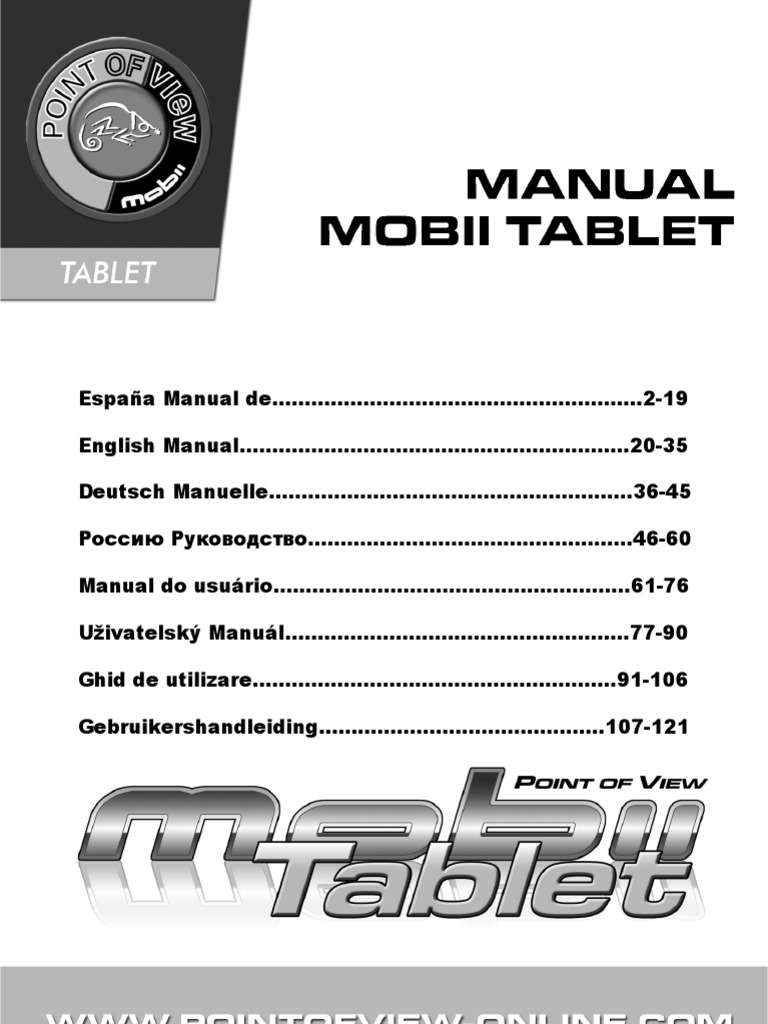 Manual Tablet 7 Gen II Multi | Archivo de computadora | Correo electrónico