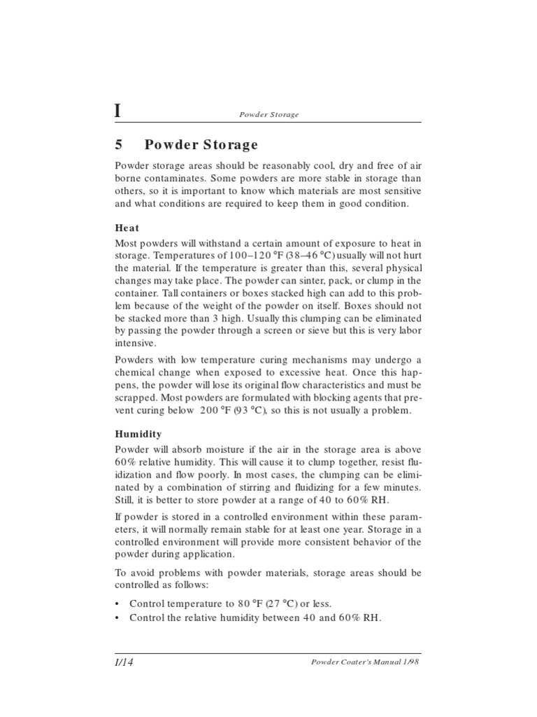 Powder Storage and Particle Size for Consistent Coating Results | PDF ...