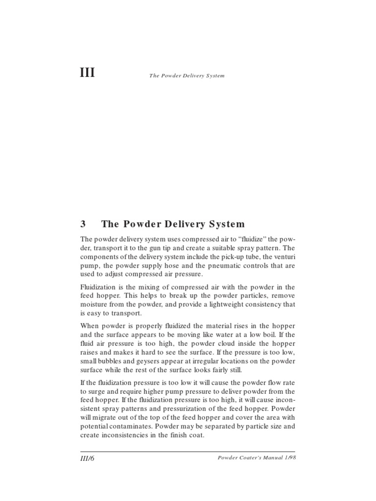 The Powder Delivery System | PDF | Ion | Electrostatics