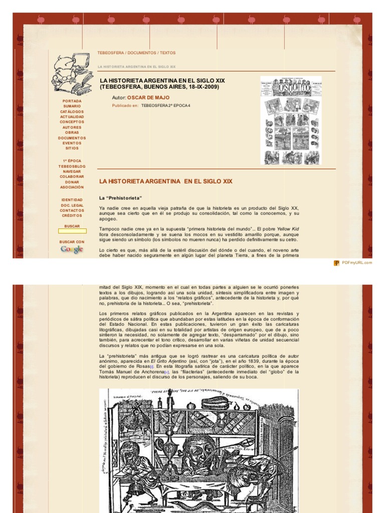 Documentos-Documentos-La Historieta Argentina en El Siglo Xix | PDF | Caricatura | Cómics