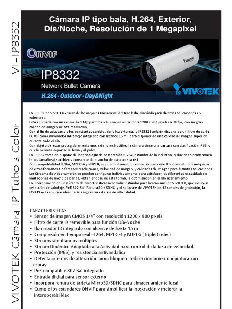 Vivotek Ip8332 | PDF | Streaming Media | H.264 / MPEG 4 Avc