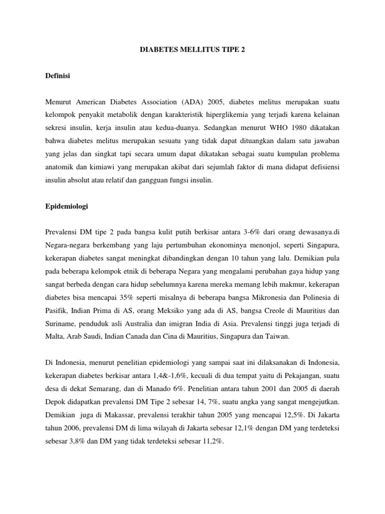 Diabetes Mellitus Tipe 2 Pdf