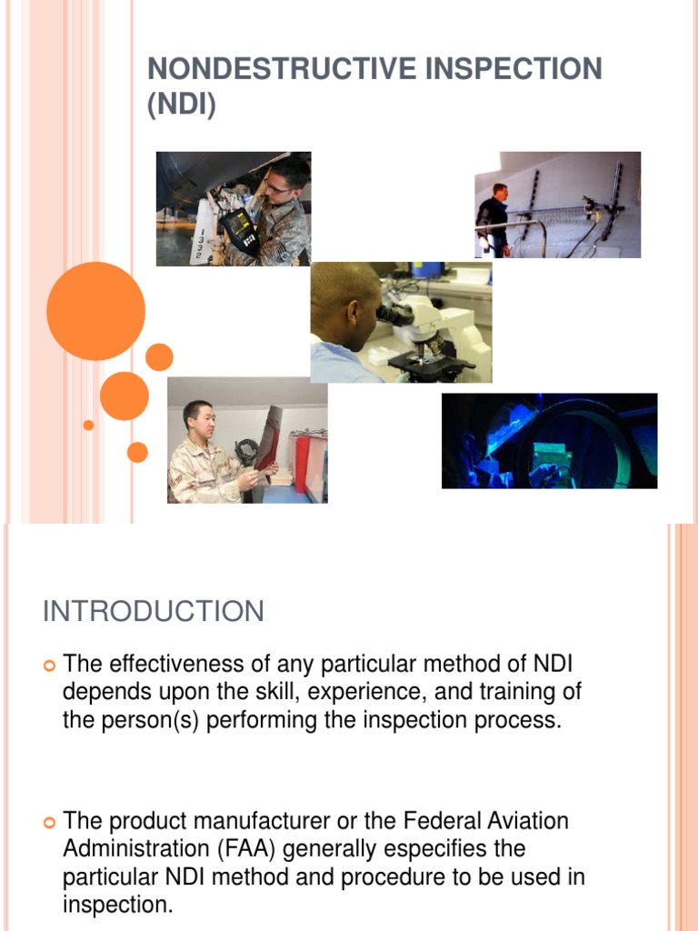 Nondestructive Inspection (Ndi) | PDF | Nondestructive Testing | Test ...