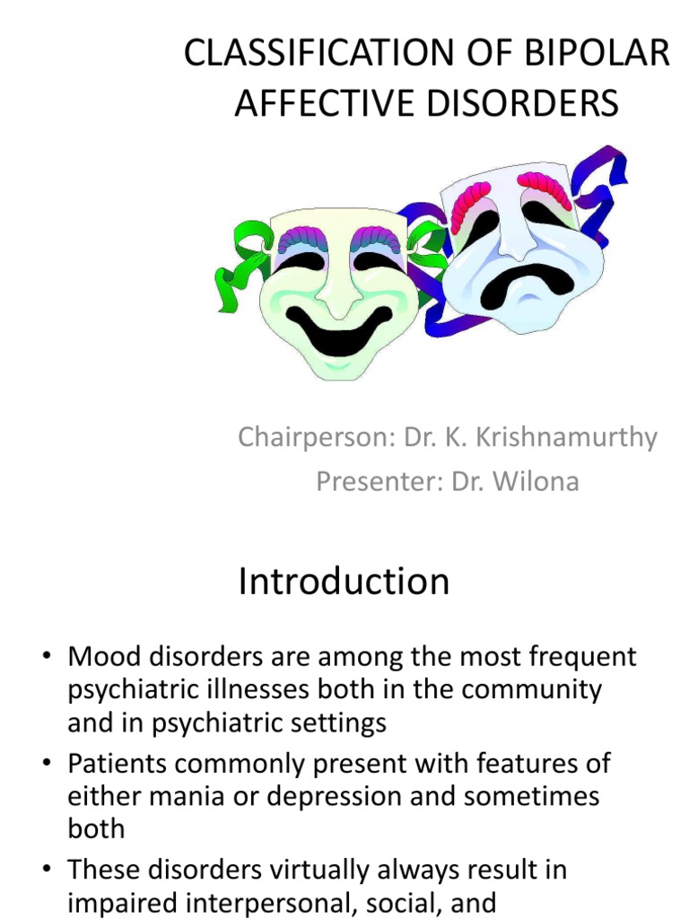 Classification of Bipolar Affective Disorders | PDF | Bipolar Disorder ...