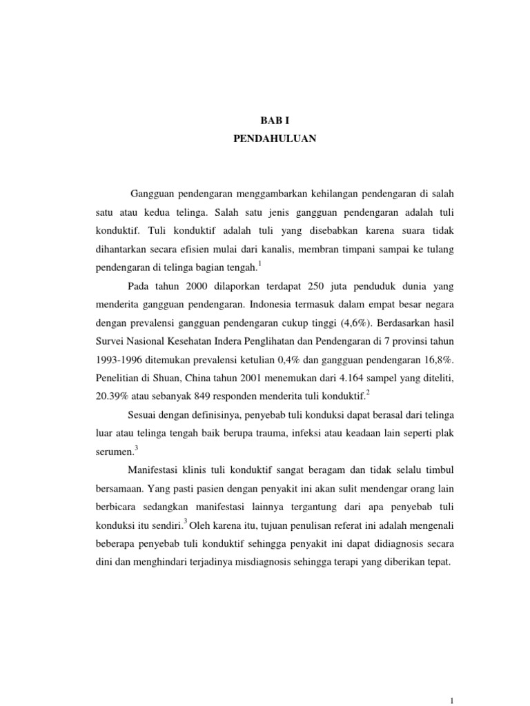 Penyebab Tuli Konduktif | PDF | Kajian Bahasa Asing | Sains & Matematika