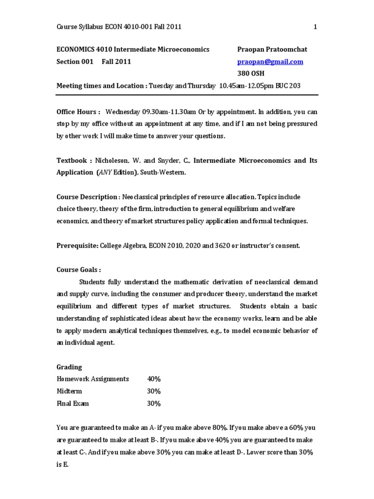 Intermediate Microeconomics | PDF | Neoclassical Economics | Microeconomics