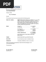 Isuzu QLR77E Vehicle Quotation Details | PDF | Finance & Money ...