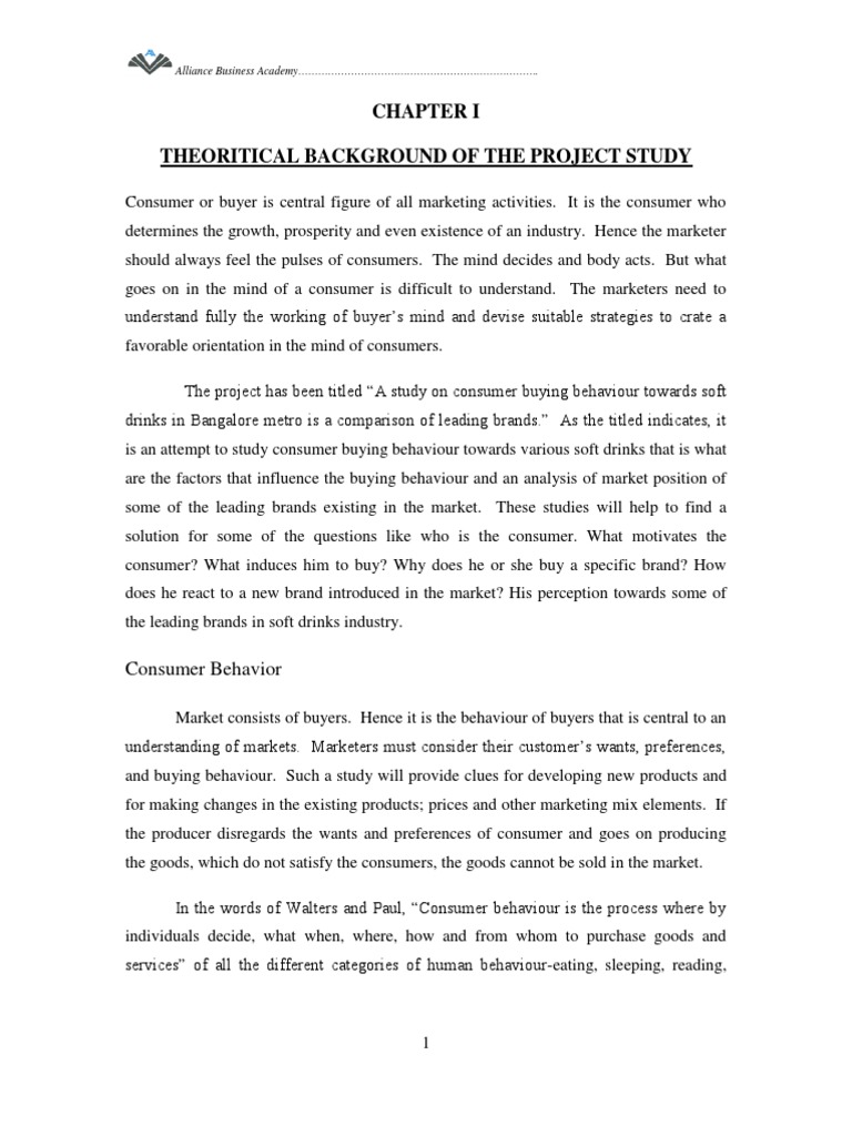 Soft Drinks Project Report | PDF | Pepsi Co | Coca Cola