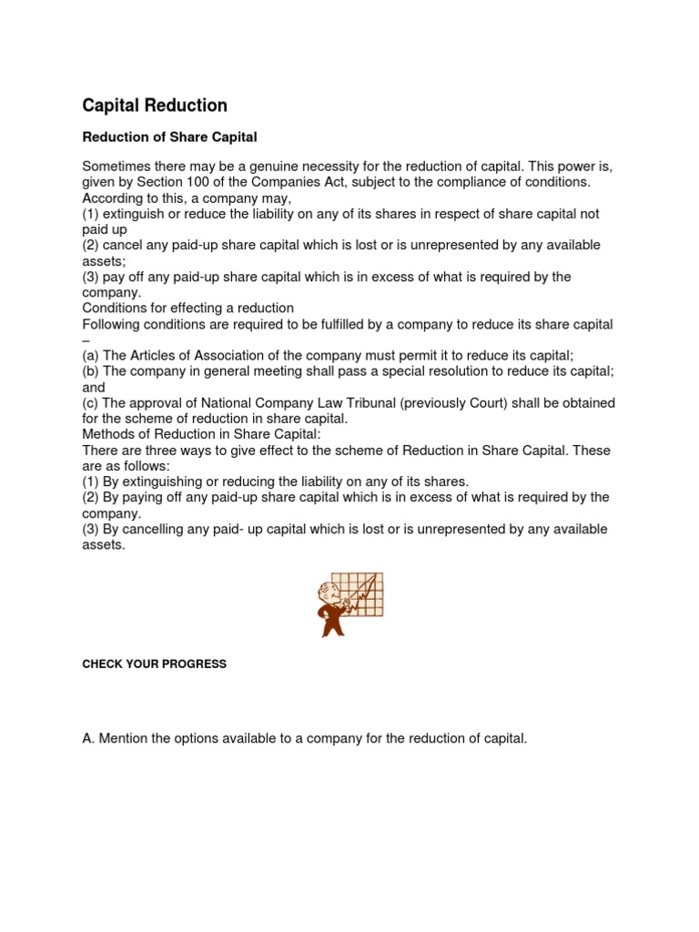 Capital Reduction | PDF | Write Off | Equity (Finance)