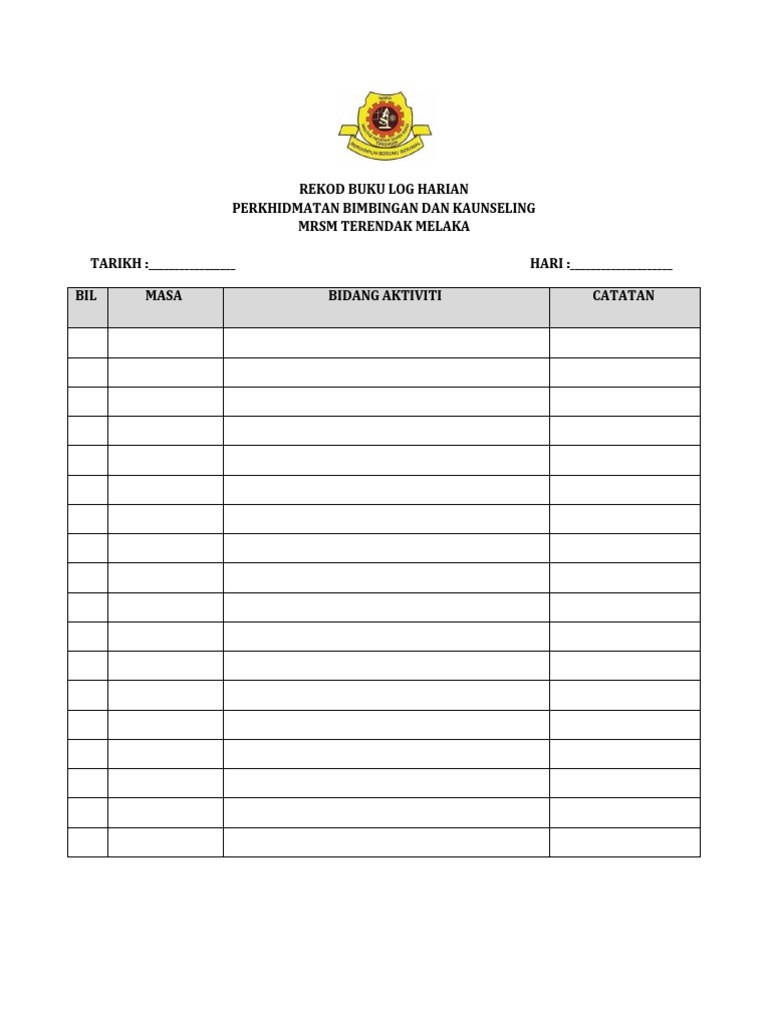 Rekod Buku Log Harian | PDF