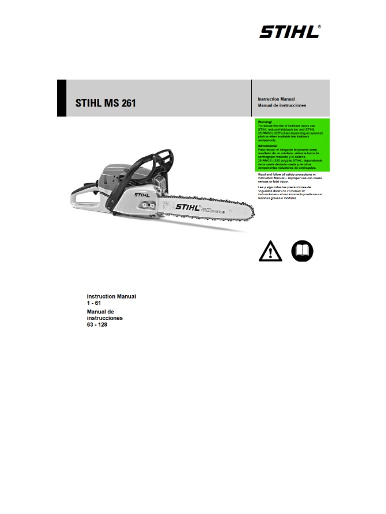 Stihl MS261 MS261C Manual | PDF