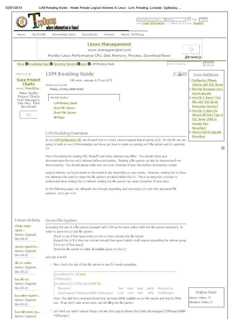 LVM Resizing Guide - Howto Resize Logical Volumes in Linux - LVM ...