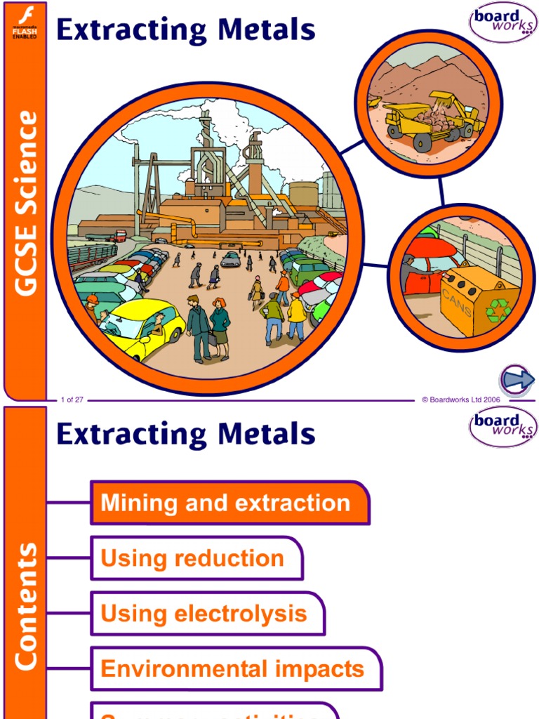 Extracting Metals | PDF | Redox | Metals