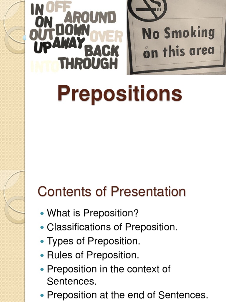 Preposition | Preposition And Postposition | Part Of Speech