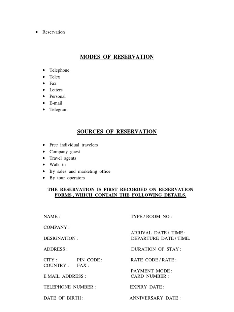 Modes of Reservation | PDF | Shift Work | Cheque