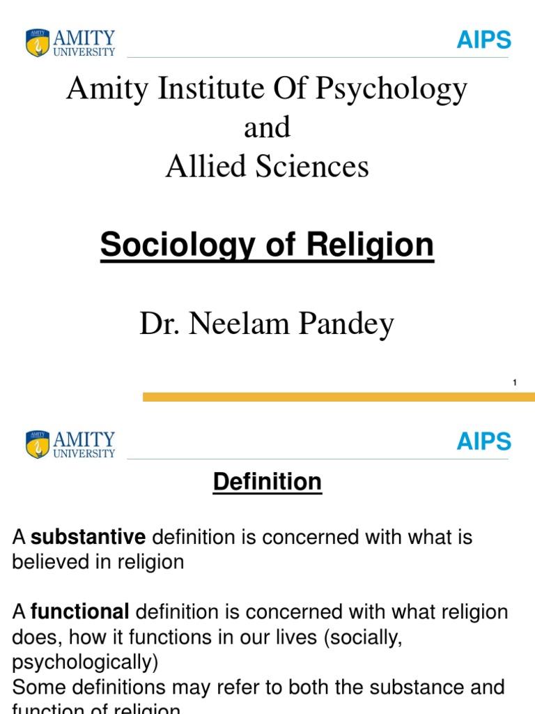 Sociology of Religion | PDF | Relationship Between Religion And Science ...