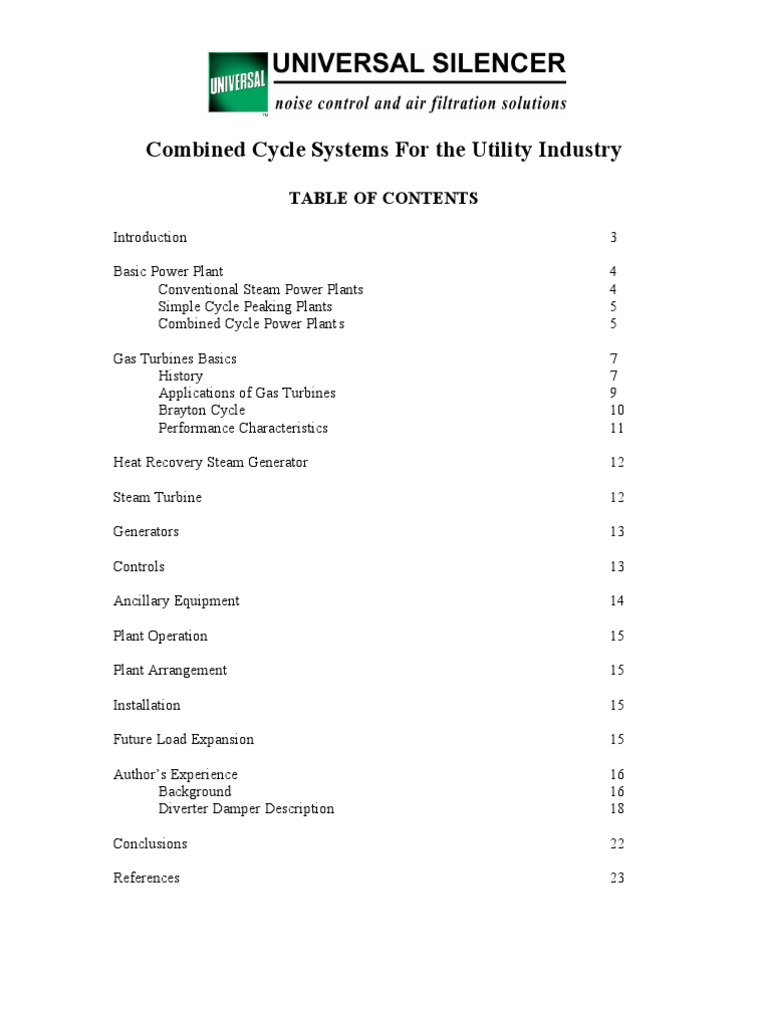 CCGT Explained | PDF | Gas Turbine | Internal Combustion Engine