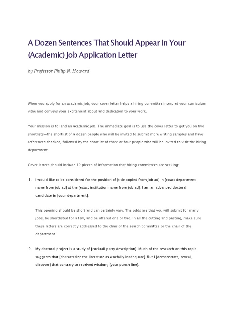 A Dozen Sentences That Should Appear in Your CV | PDF | Graduate School ...