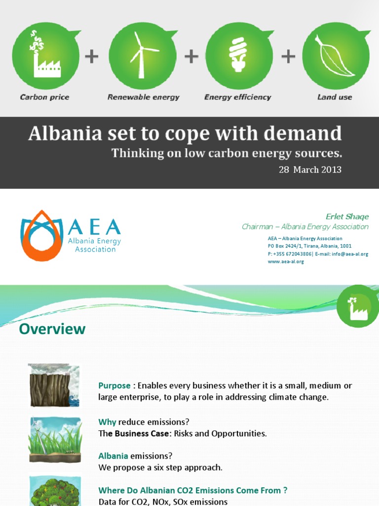 Thinking On Low Carbon Energy Sources - Erlet Shaqe | PDF | Carbon ...