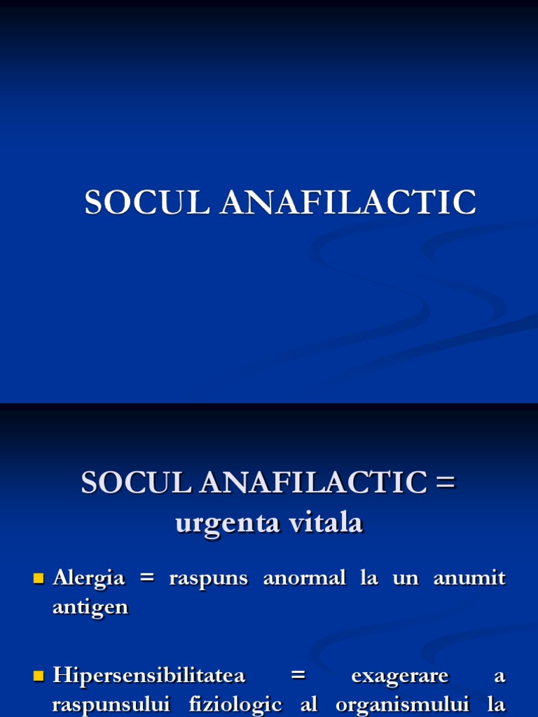 Soc Anafilactic | PDF