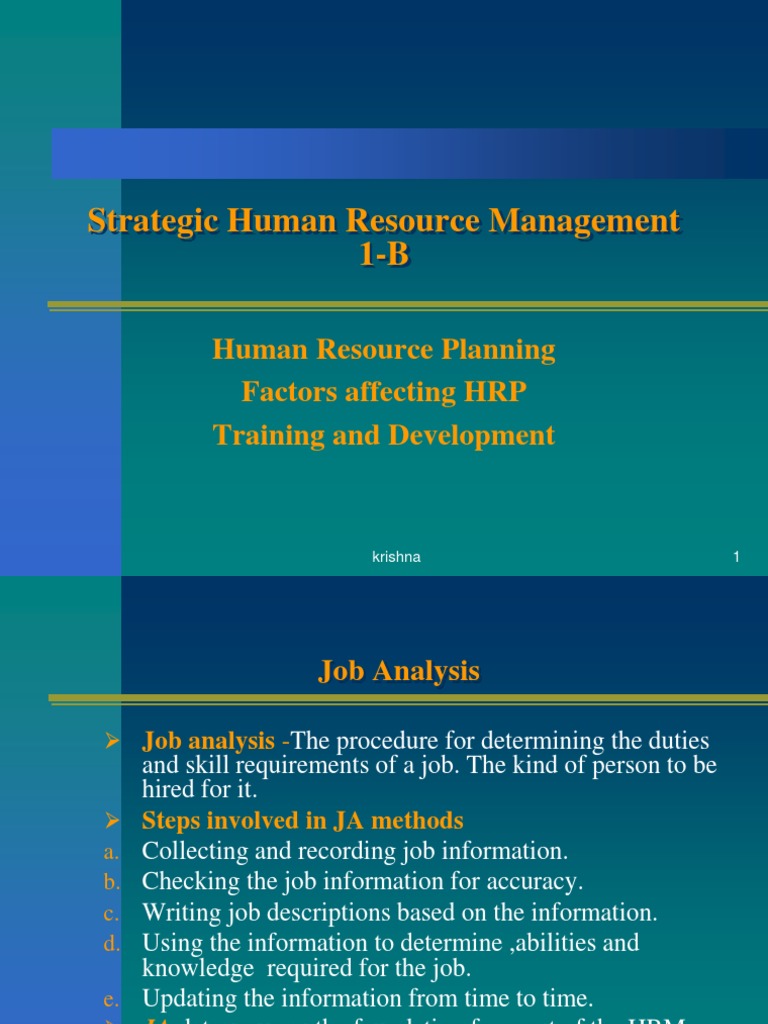 Factors Affecting Human Resource Planning | PDF | Employment | Forecasting
