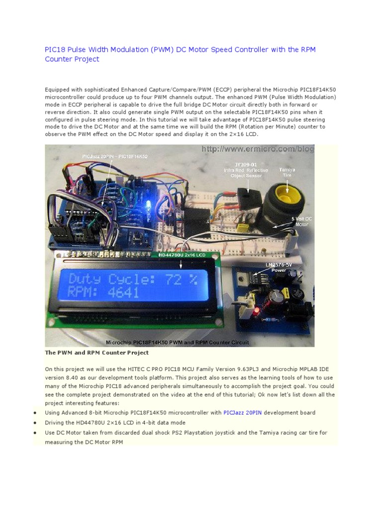 PIC18 Pulse Width Modulation | Download Free PDF | Microcontroller | Analog To Digital Converter